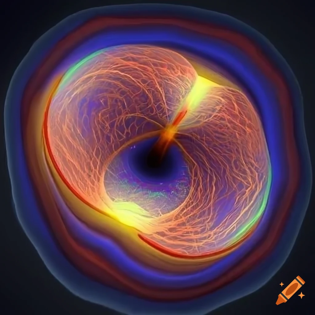 Toroid with increasing and decreasing diameter helix on Craiyon
