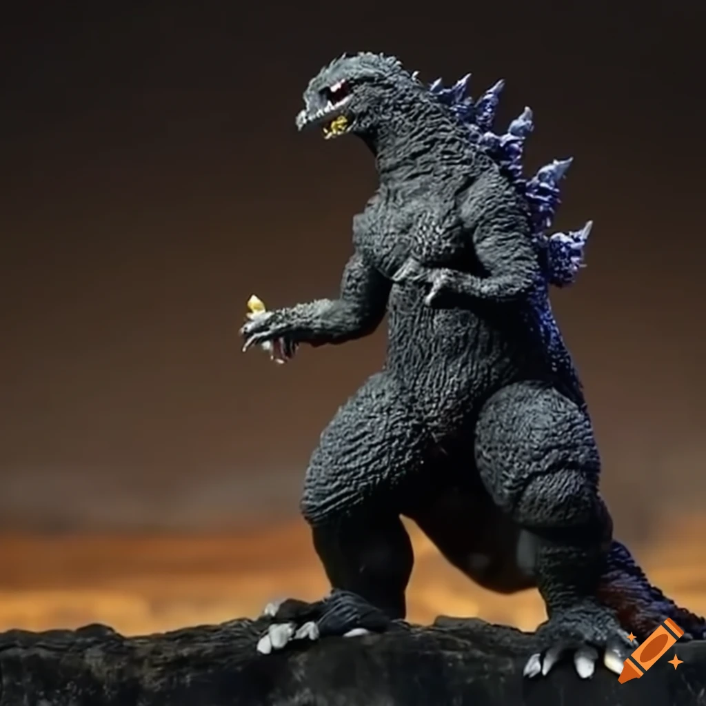 Giant monster enjoying fast food in a humorous artwork on Craiyon