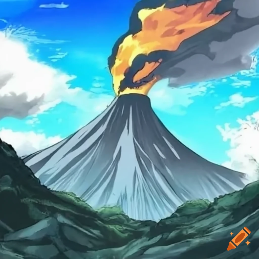 Frodo falling into the volcano on Craiyon