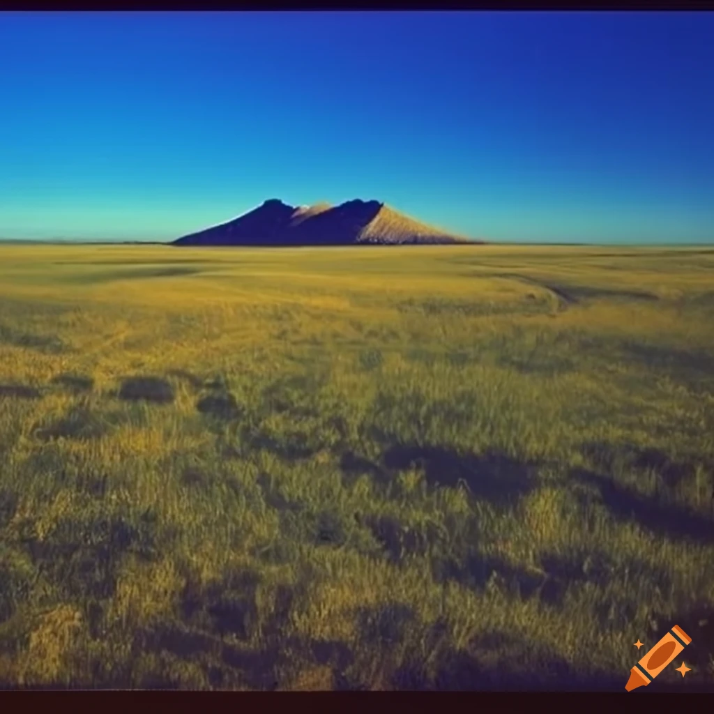 Barbarian-style steppe landscape on Craiyon