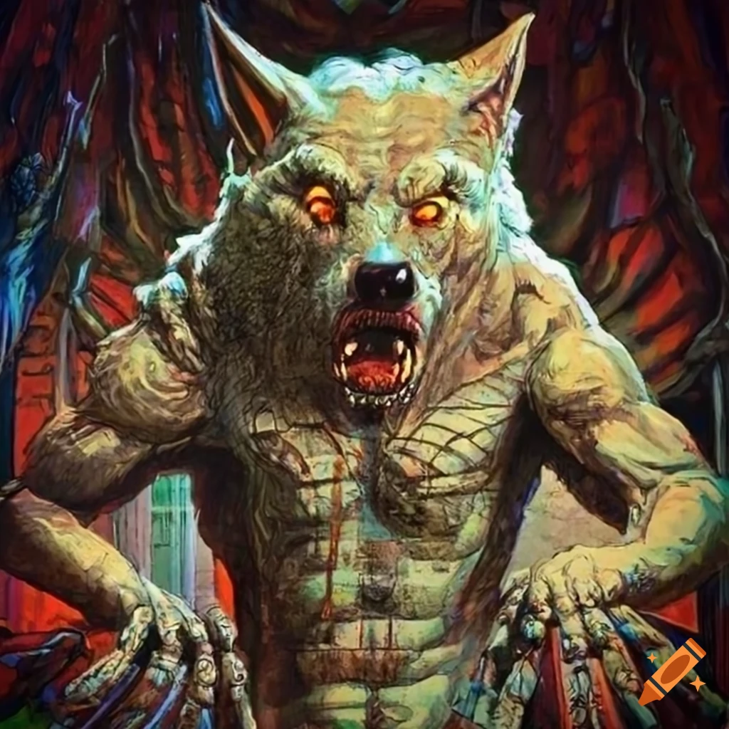 Werewolf lsd arcade game sculpture inspired by norman rockwell graphic ...