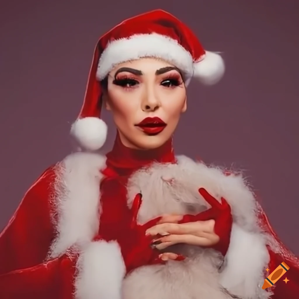 Qveen herby portraying santa claus with high detail on Craiyon