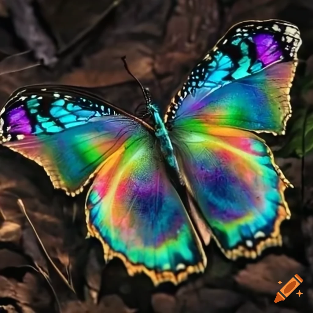 Colorful ancient folklore butterfly with magical powers on Craiyon