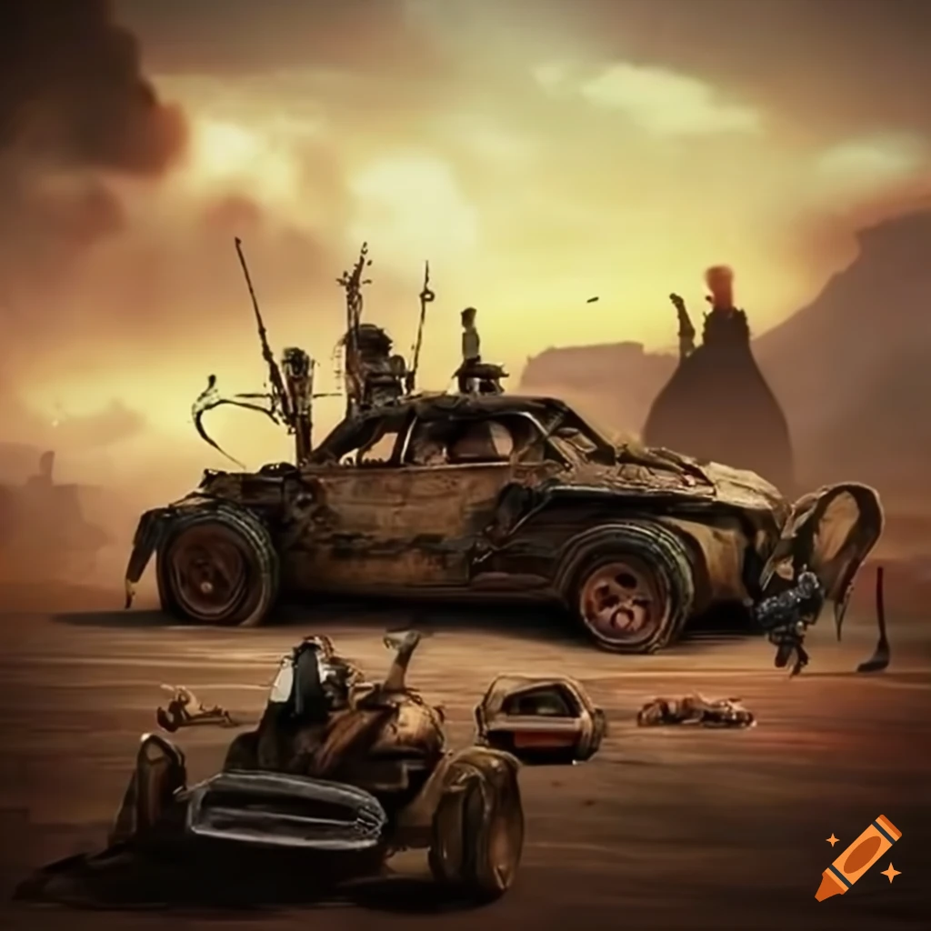 Concept art for Mad Max: Fury Road with European cars in high detail ...