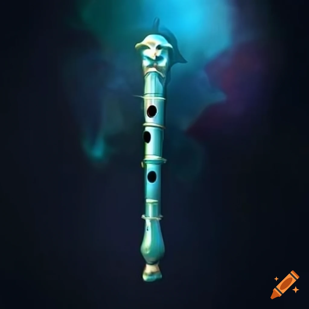 Fantasy flute for a charmer on Craiyon