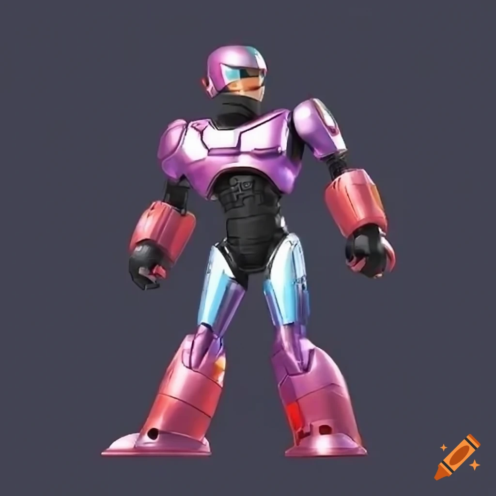 Full body of megaman/robocop character on Craiyon