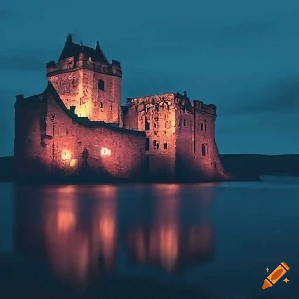 Enigmatic castle on Craiyon