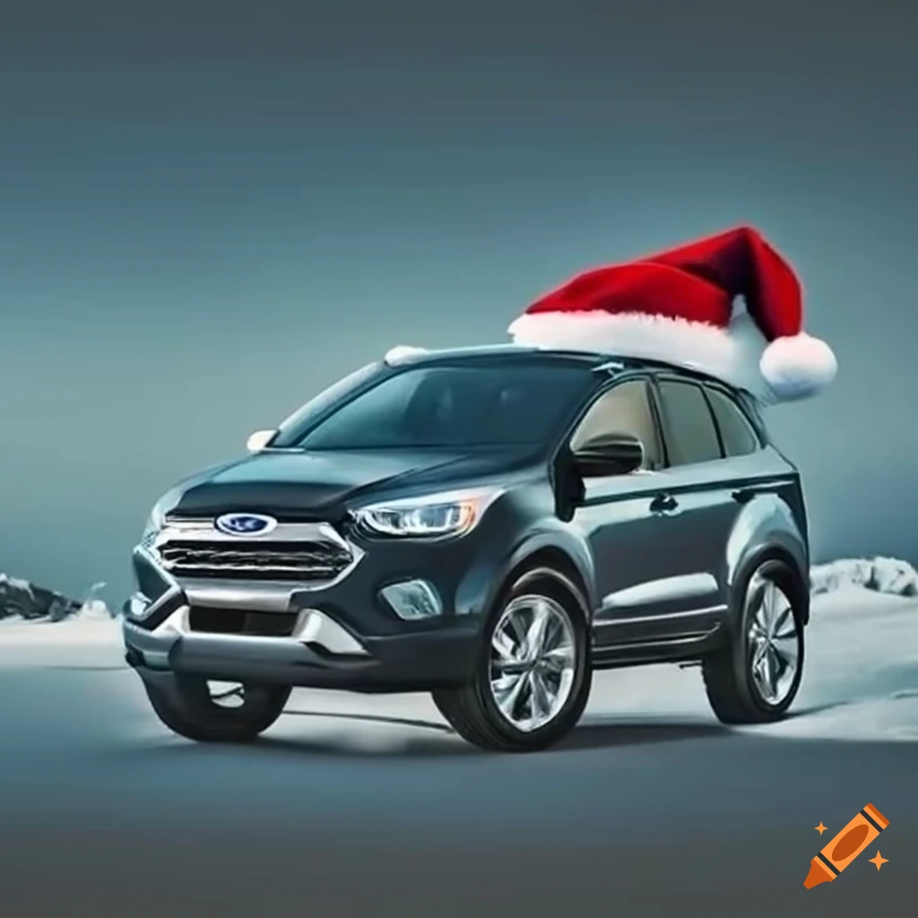 Ford escape with santa hat on Craiyon