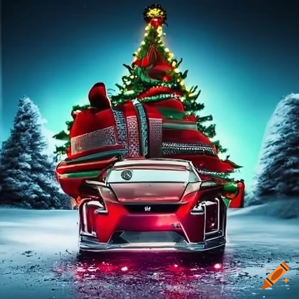 Christmas nissan gtr on Craiyon
