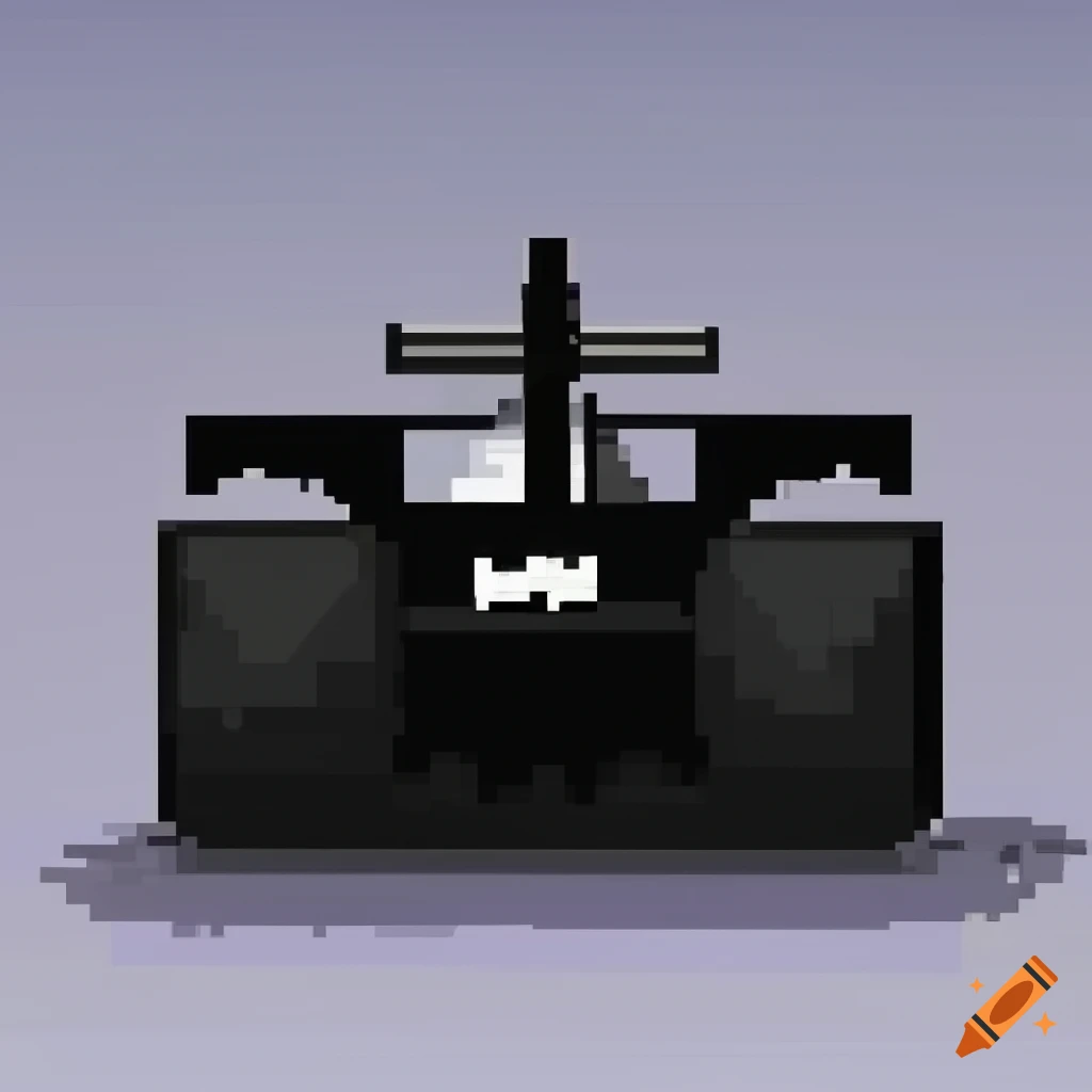 Pixel art formula 1 car seen from the back on Craiyon