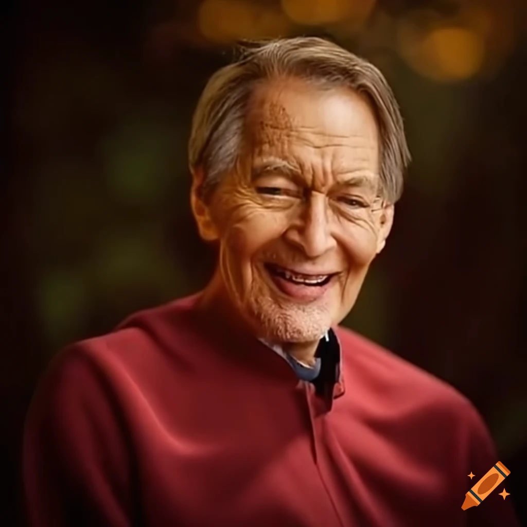 Charlie rose interviewing a smiling christmas tree on Craiyon