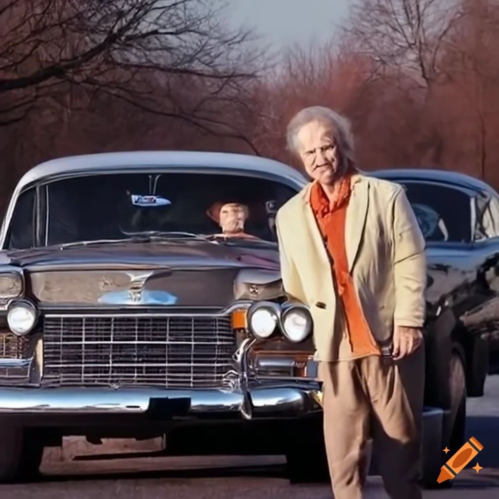 Bill murray with chrysler pacifica decorated for the holidays on Craiyon