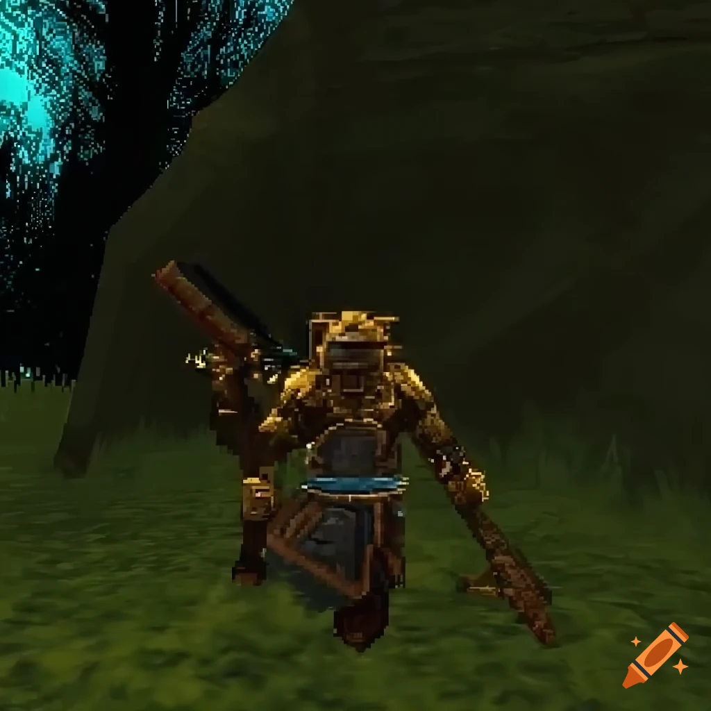 Old-school first person fantasy computer RPG screenshot on Craiyon