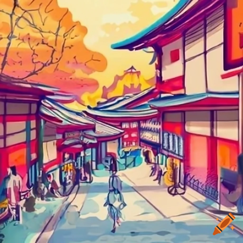 Kyoto japanese traditional on Craiyon