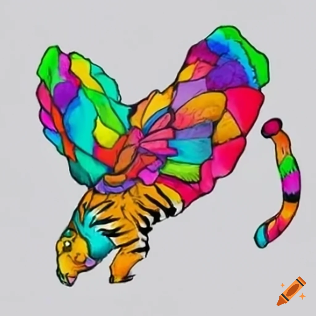 Flying tiger on Craiyon