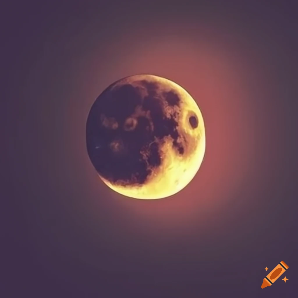 Eerie moon in the night sky on Craiyon