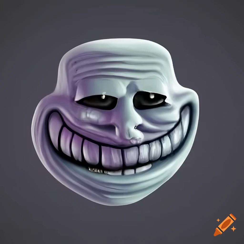 Internet meme troll face on Craiyon