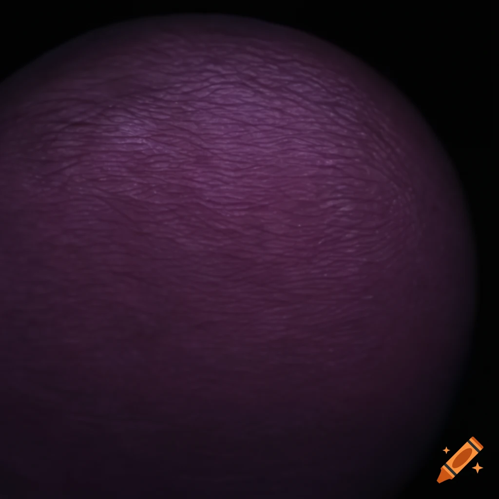 Close-up of plum's outer skin texture on Craiyon