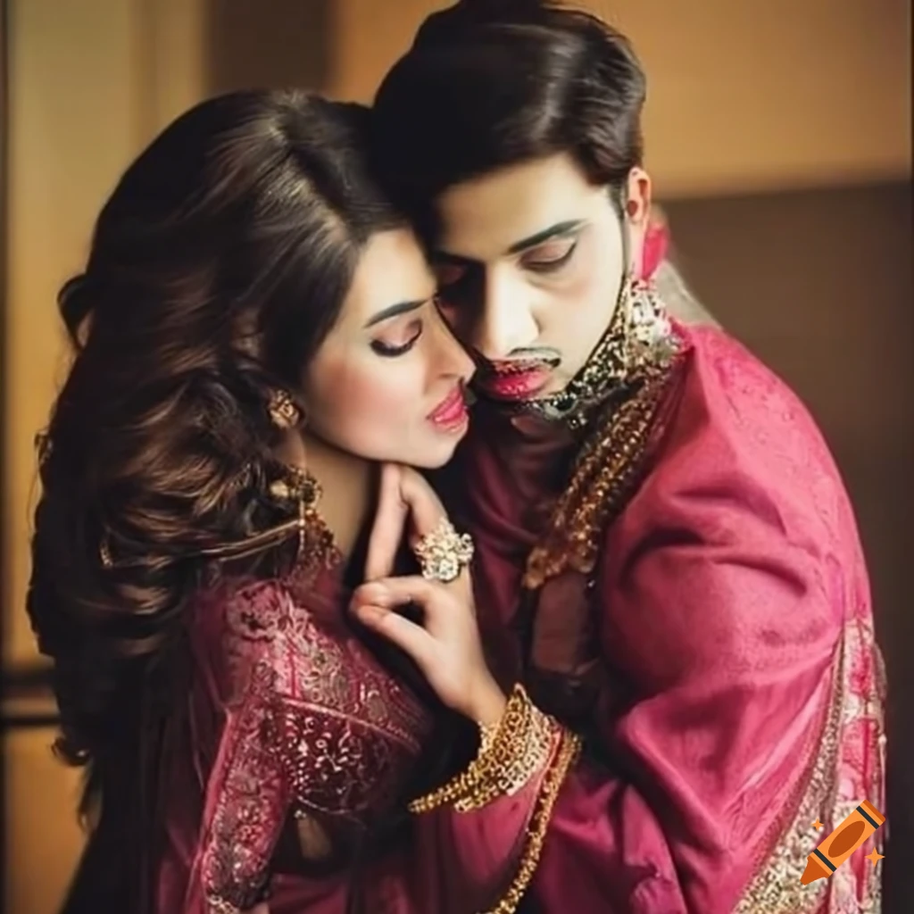 Pakistani couple in love on Craiyon