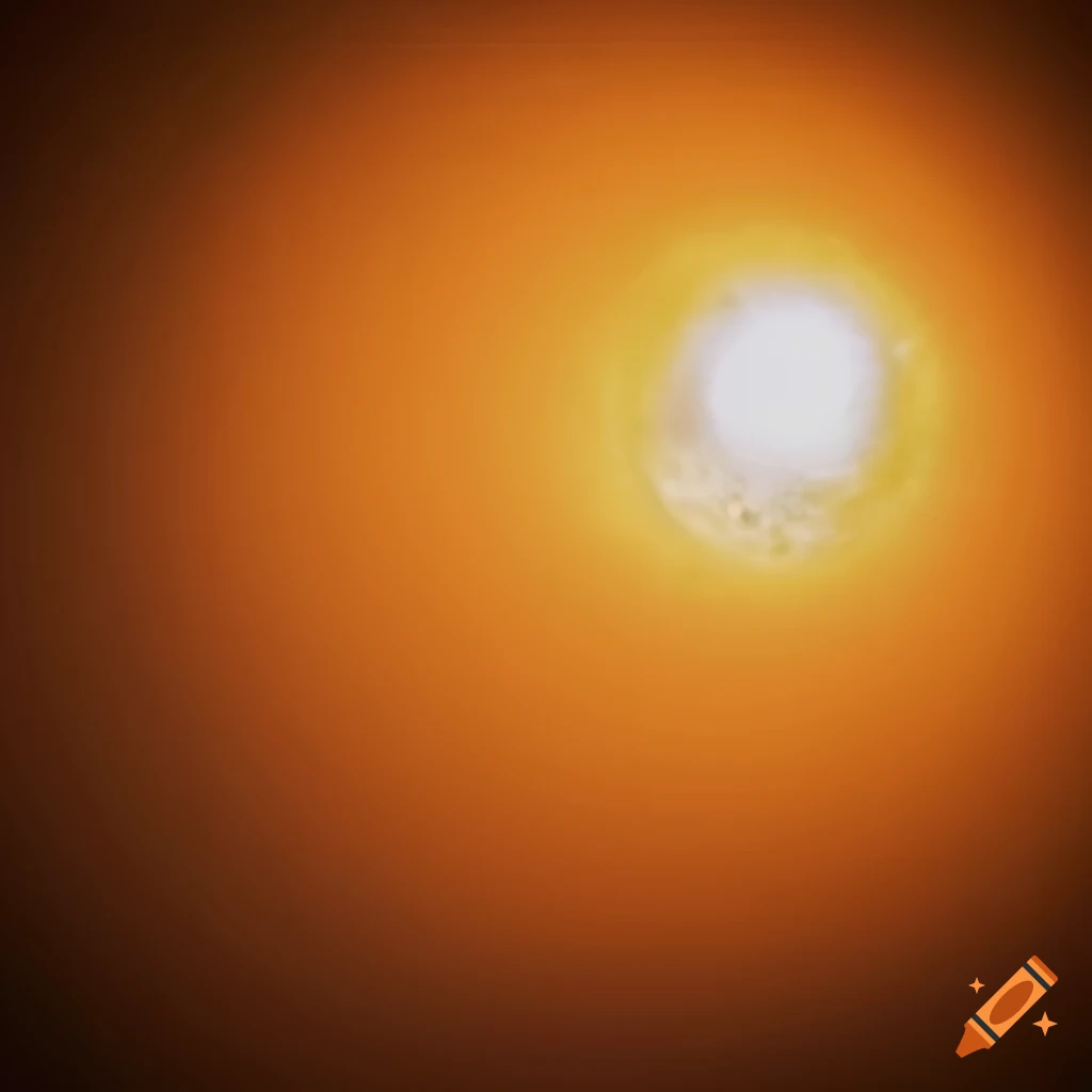 Close up of realistic sun's surface texture on Craiyon