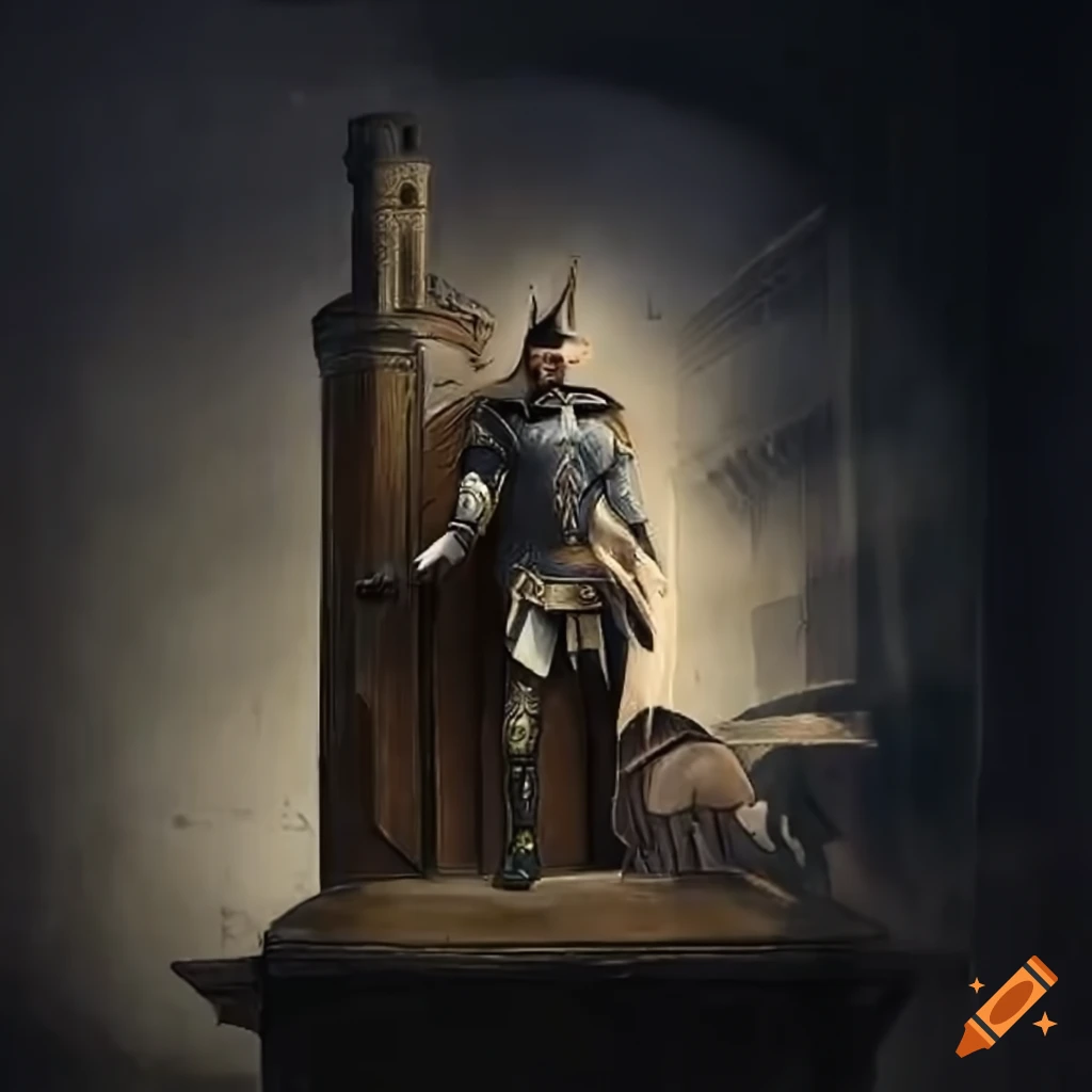 Gatekeeper guarding a castle, checking signatures for authorization on ...