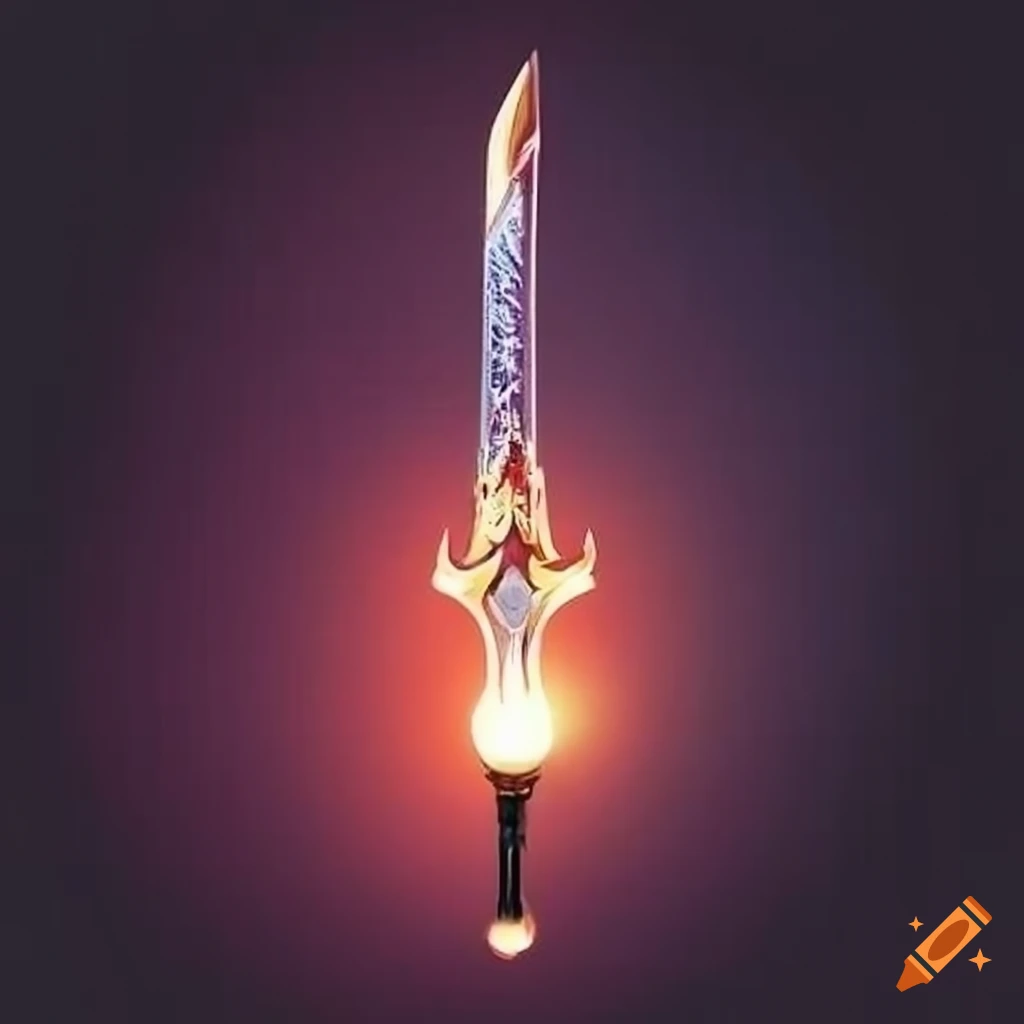 Magical sword on Craiyon