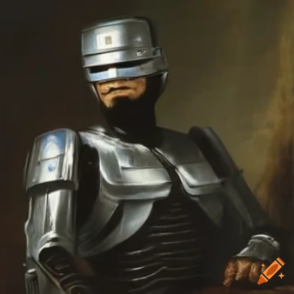 Robocop painting by rembrandt on Craiyon