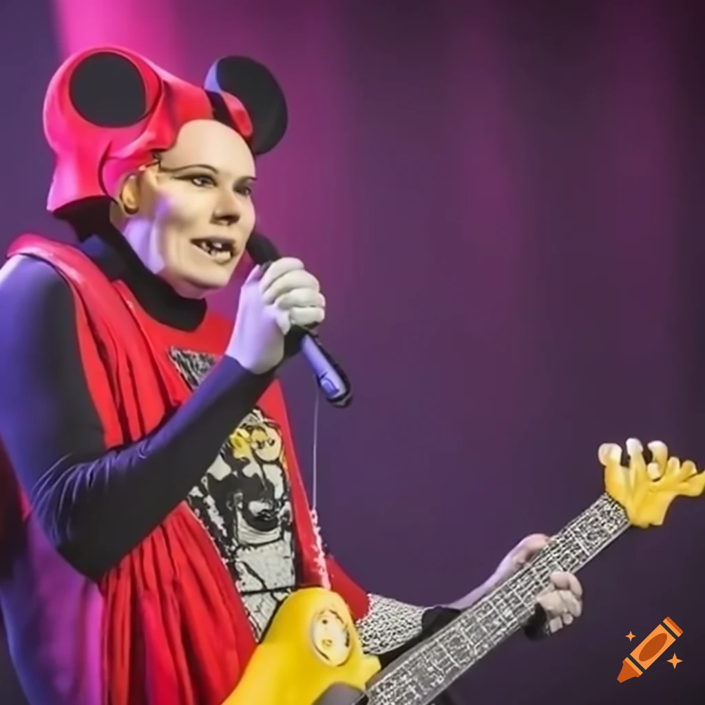 Billy corgan dressed as mickey mouse at disneyworld on Craiyon