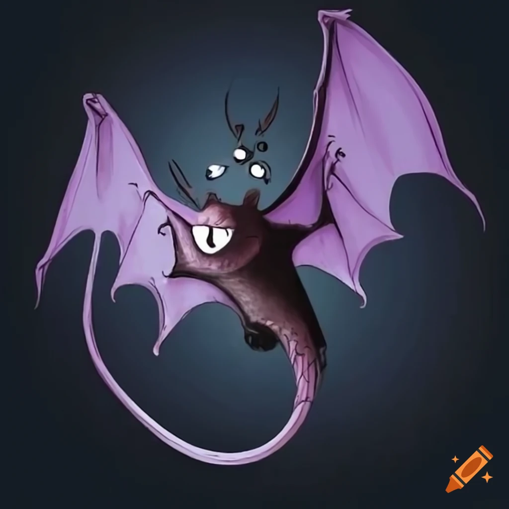 Bat carrying a rat in tim burton style on Craiyon