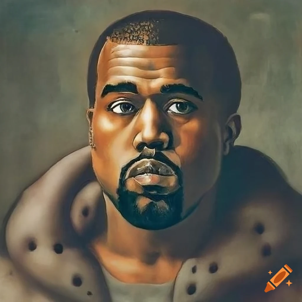 Portrait of kanye by michelangelo buonarroti on Craiyon