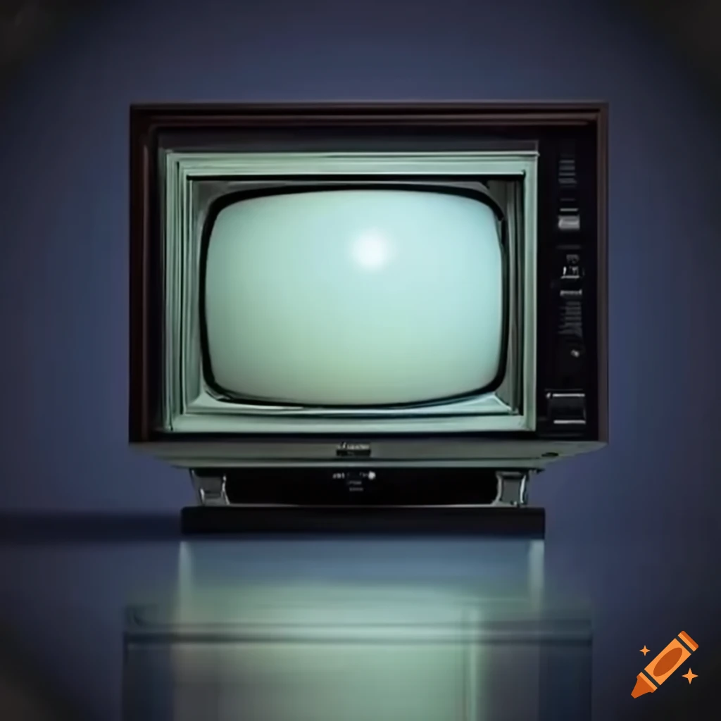 Old vintage plasma tv with vhs filter on Craiyon