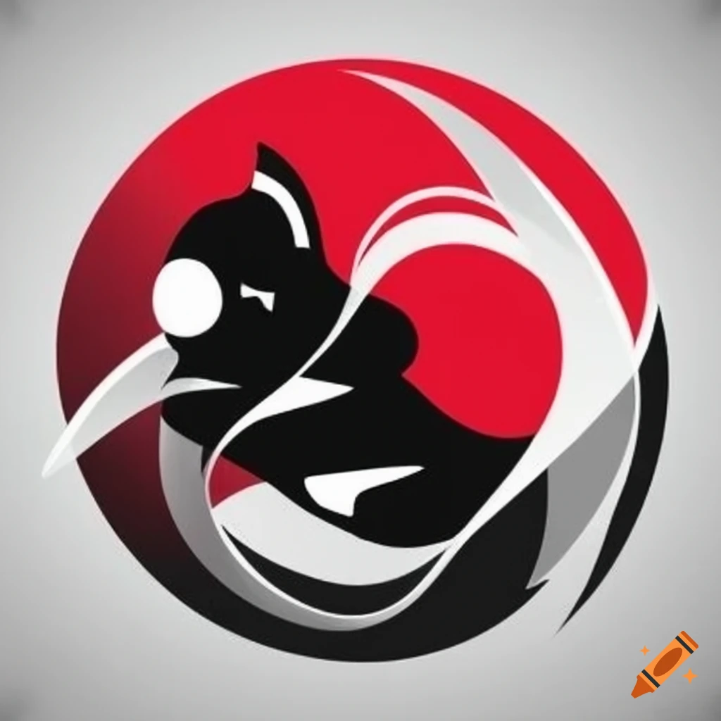 Memeland company logo in black, red, and white colors on Craiyon