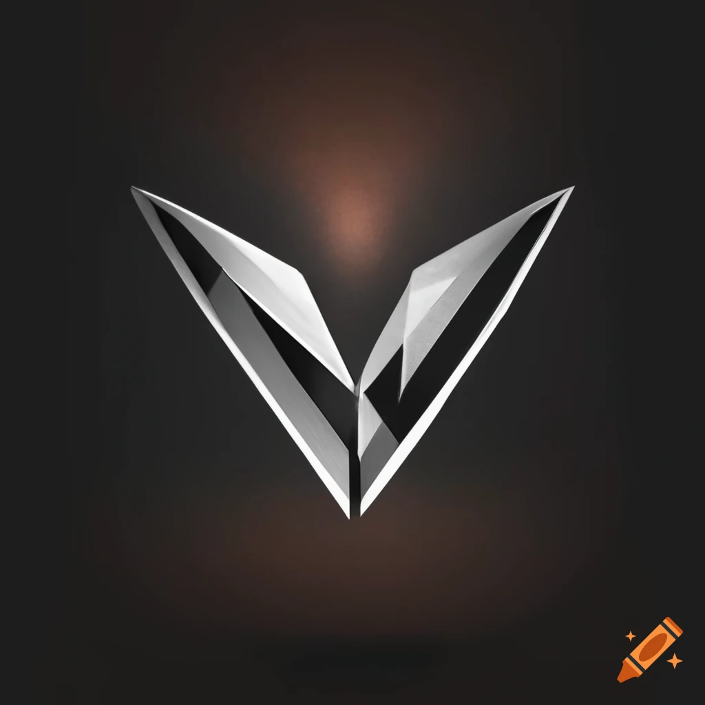 Sleek geometric triangle emblem for pilots on Craiyon