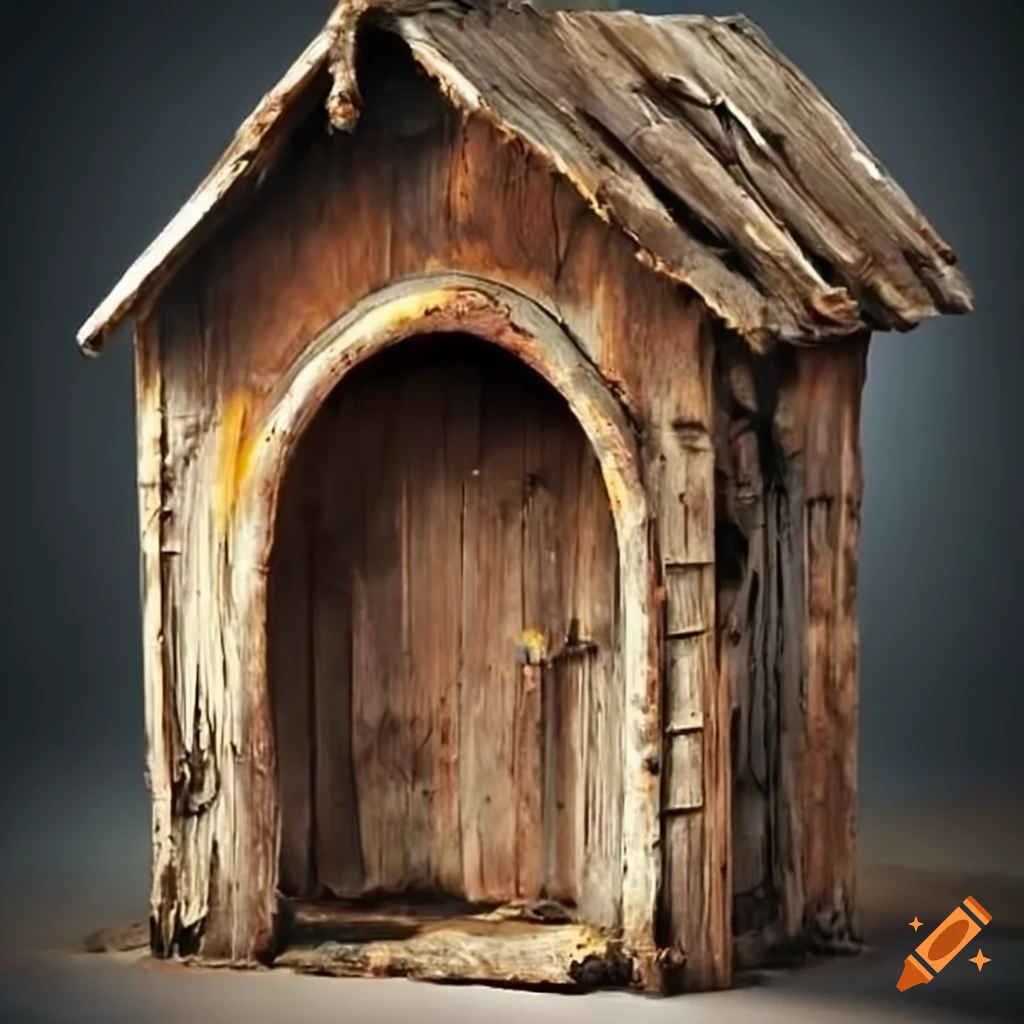 Old dog house on Craiyon