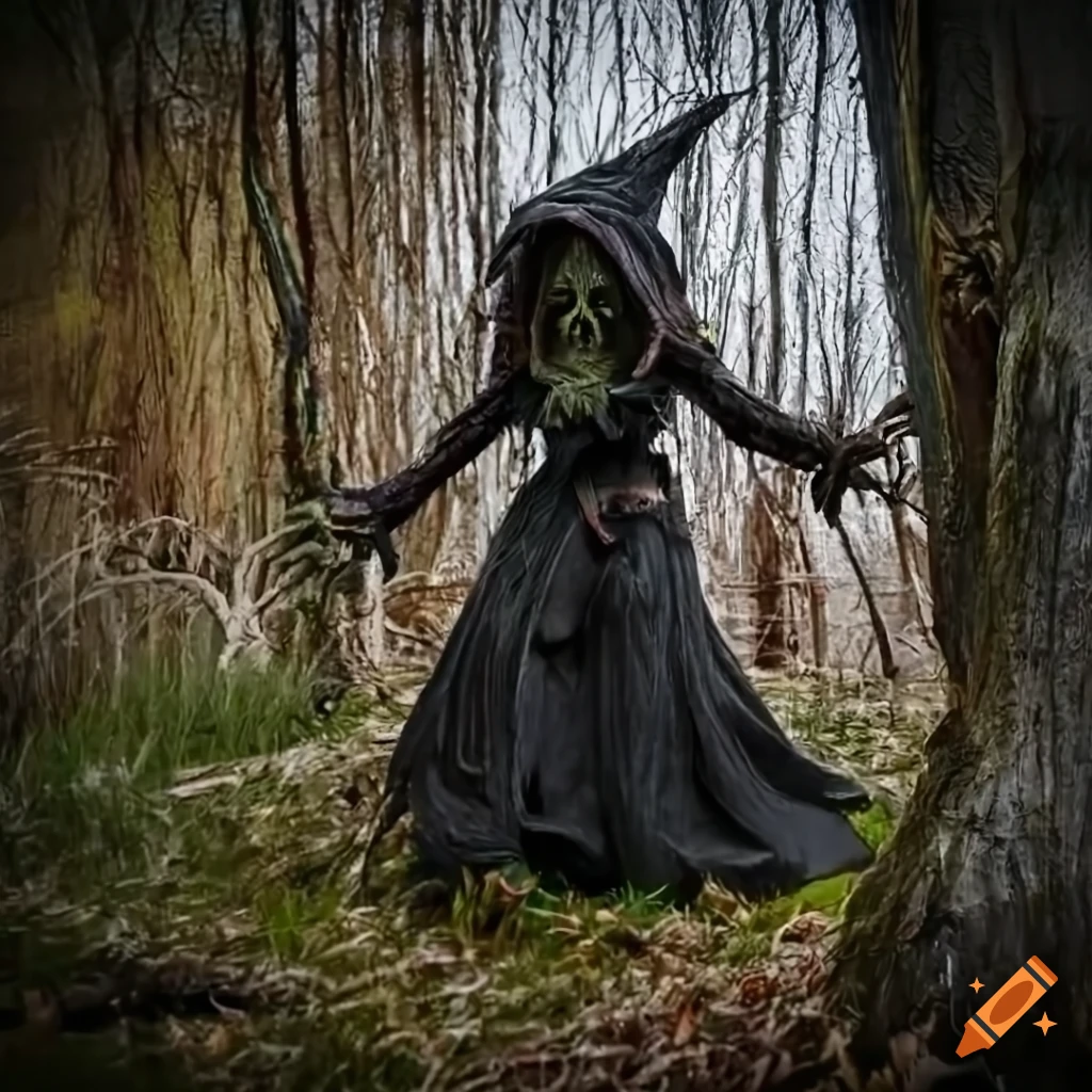 Fromsoftware swamp hag witch on Craiyon