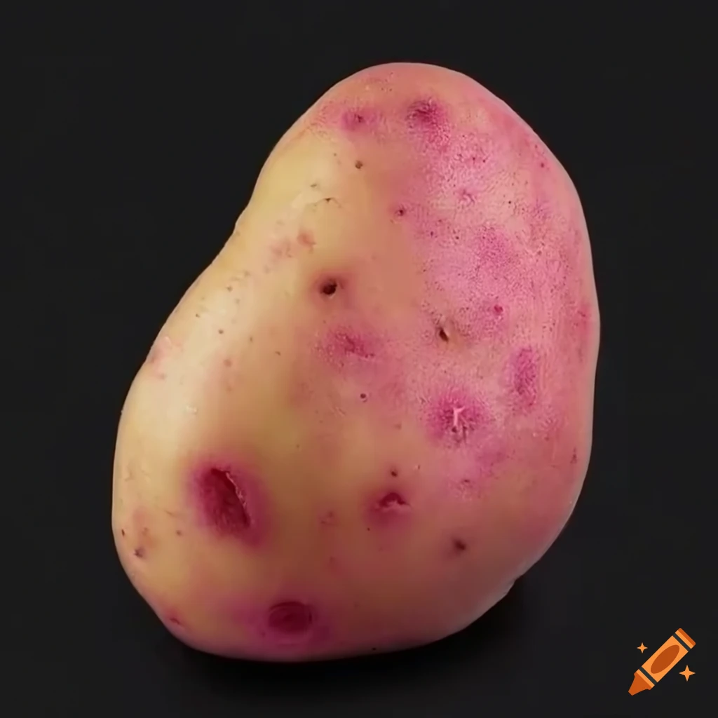 Close up of a realistic potato with a towel receiving a relaxing ...