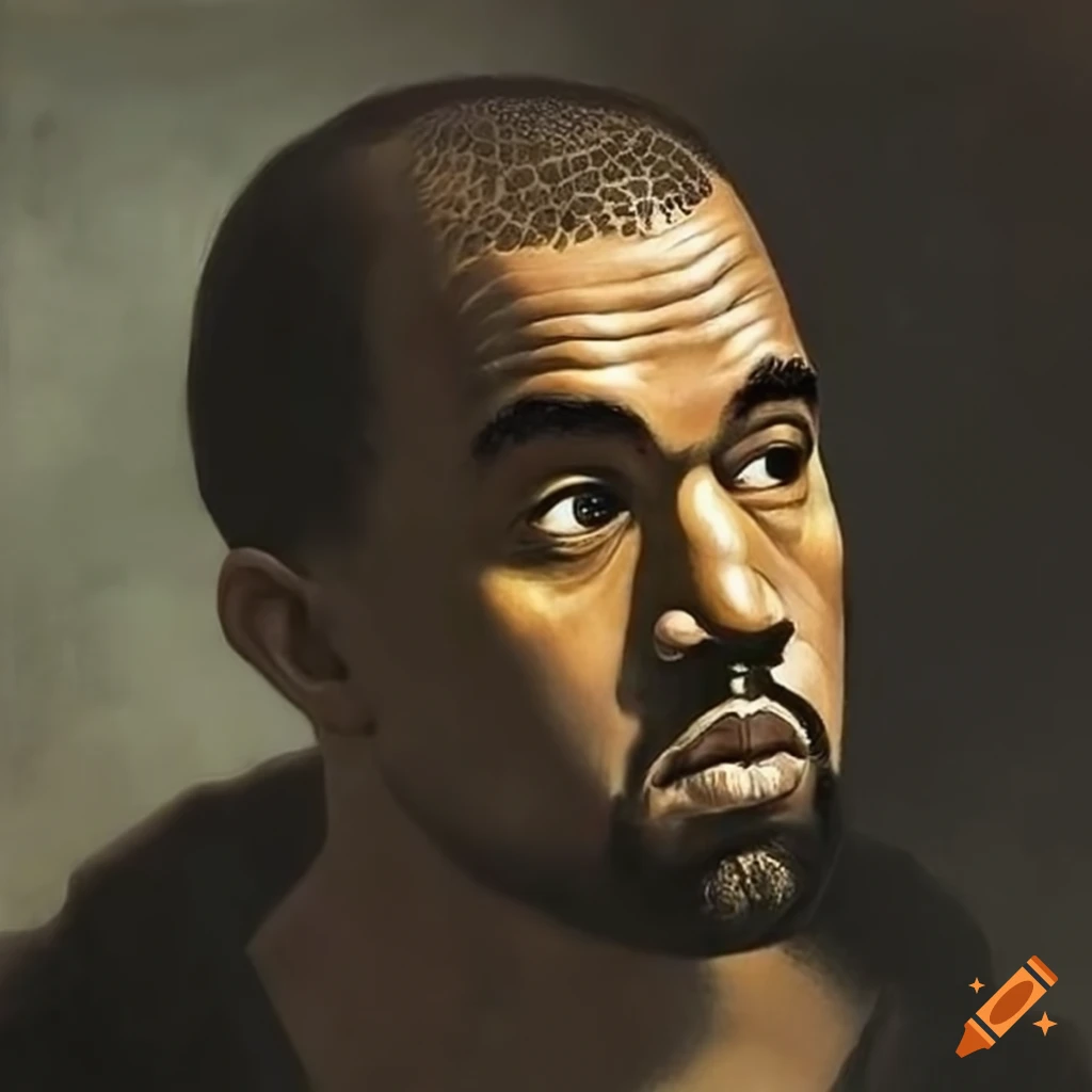 Kanye portrait by caravaggio on Craiyon