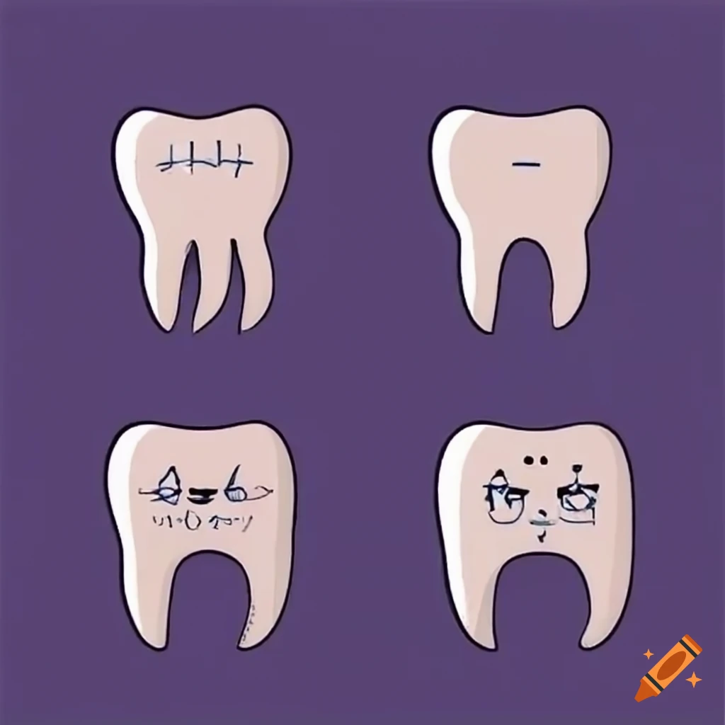 Orthodontic tooth bracket installation on Craiyon