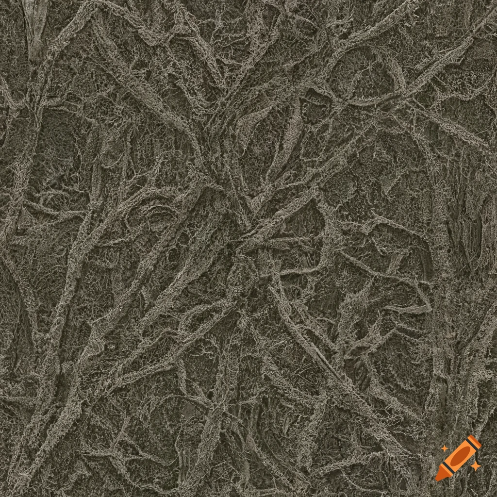 Dry moss and oak tree pattern in textured web design with earthy colors ...