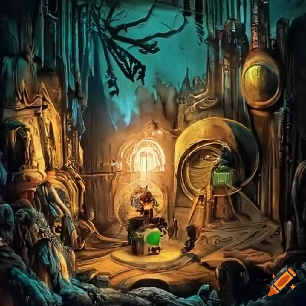 The time machine on Craiyon