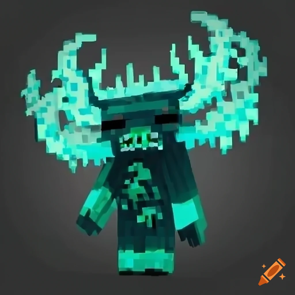 Minecraft warden as a peaceful mob on Craiyon