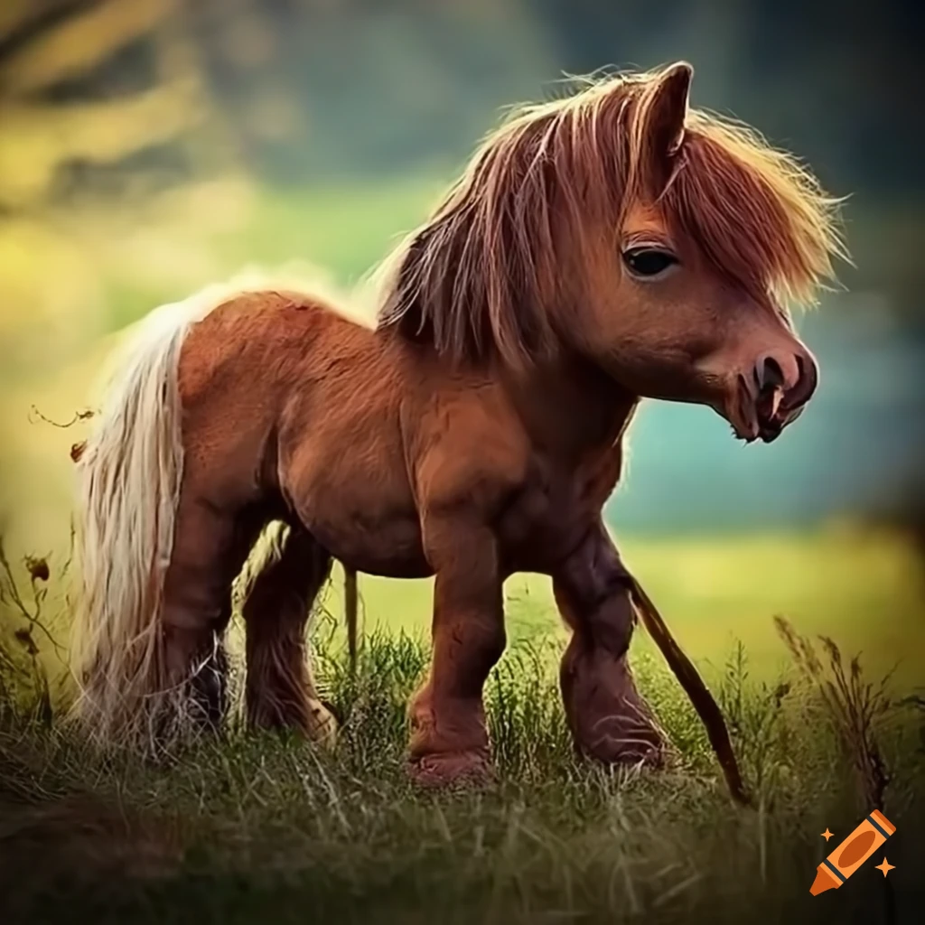 Small horse and troll in a tavern on Craiyon