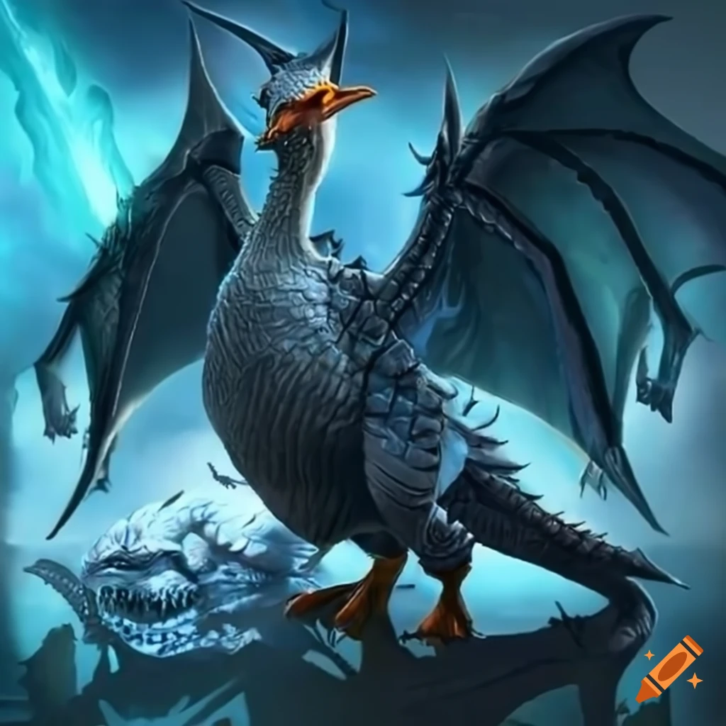 Goose resembling sindragosa dragon in icecrown citadel from wrath of ...