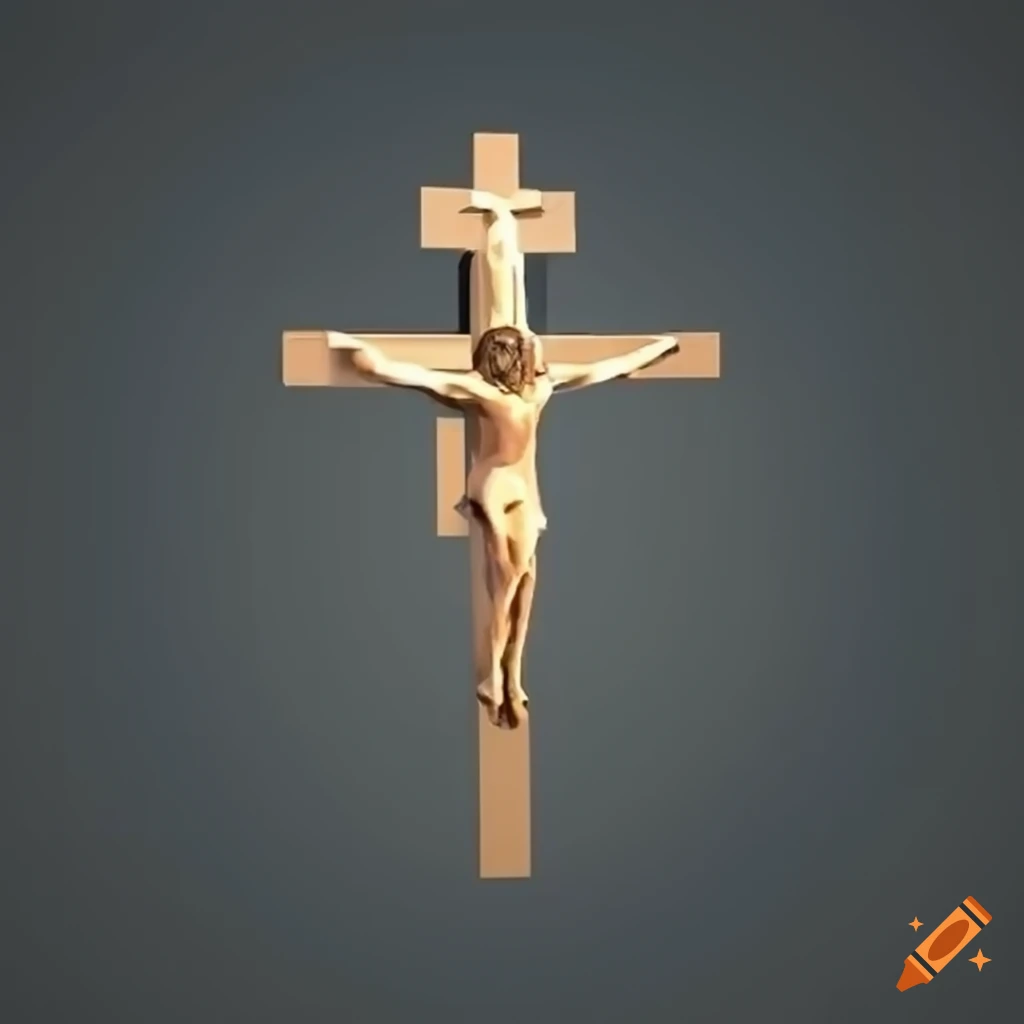 High resolution 3d crucifix in svg format on Craiyon