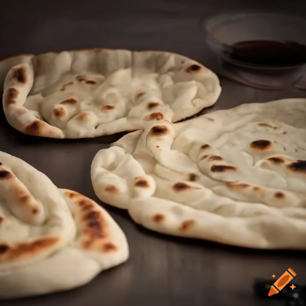 Homemade naan bread on Craiyon
