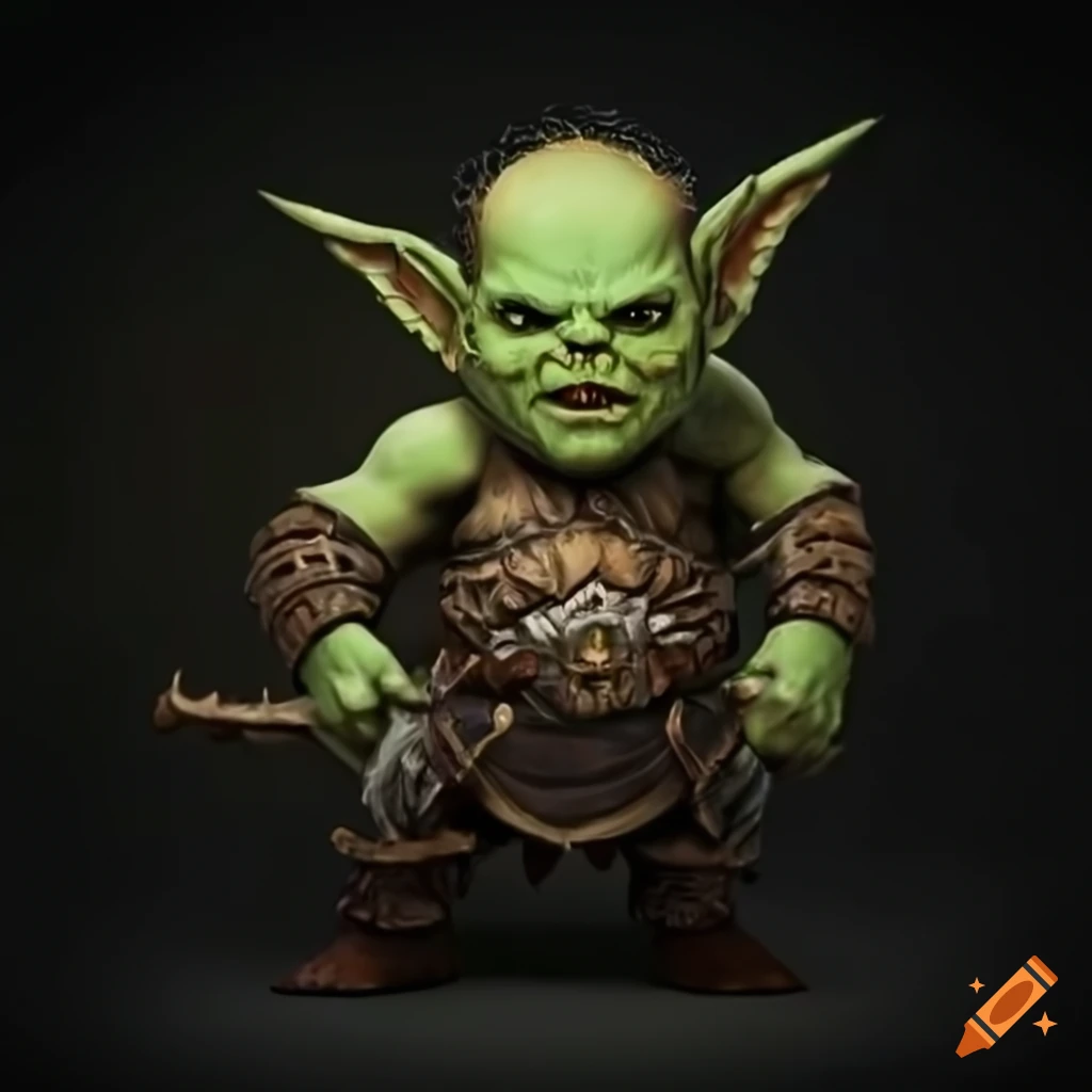Little orc character on Craiyon