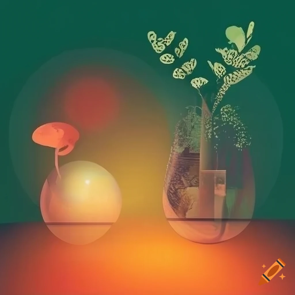 Environmental design background promoting ecological balance with ...