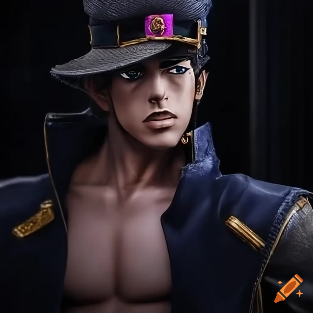 Kujo jotaro character on Craiyon