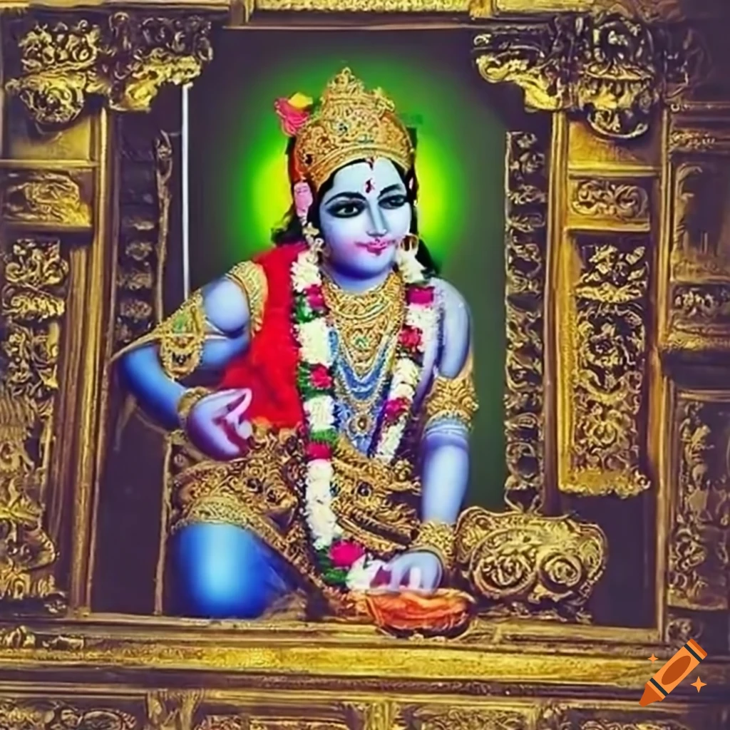 Worshiping lord krishna in navdha bhakti tradition on Craiyon