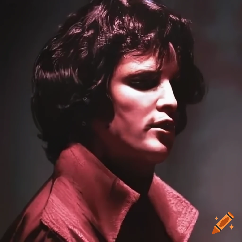 Legendary musicians elvis presley and jim morrison performing on stage on Craiyon